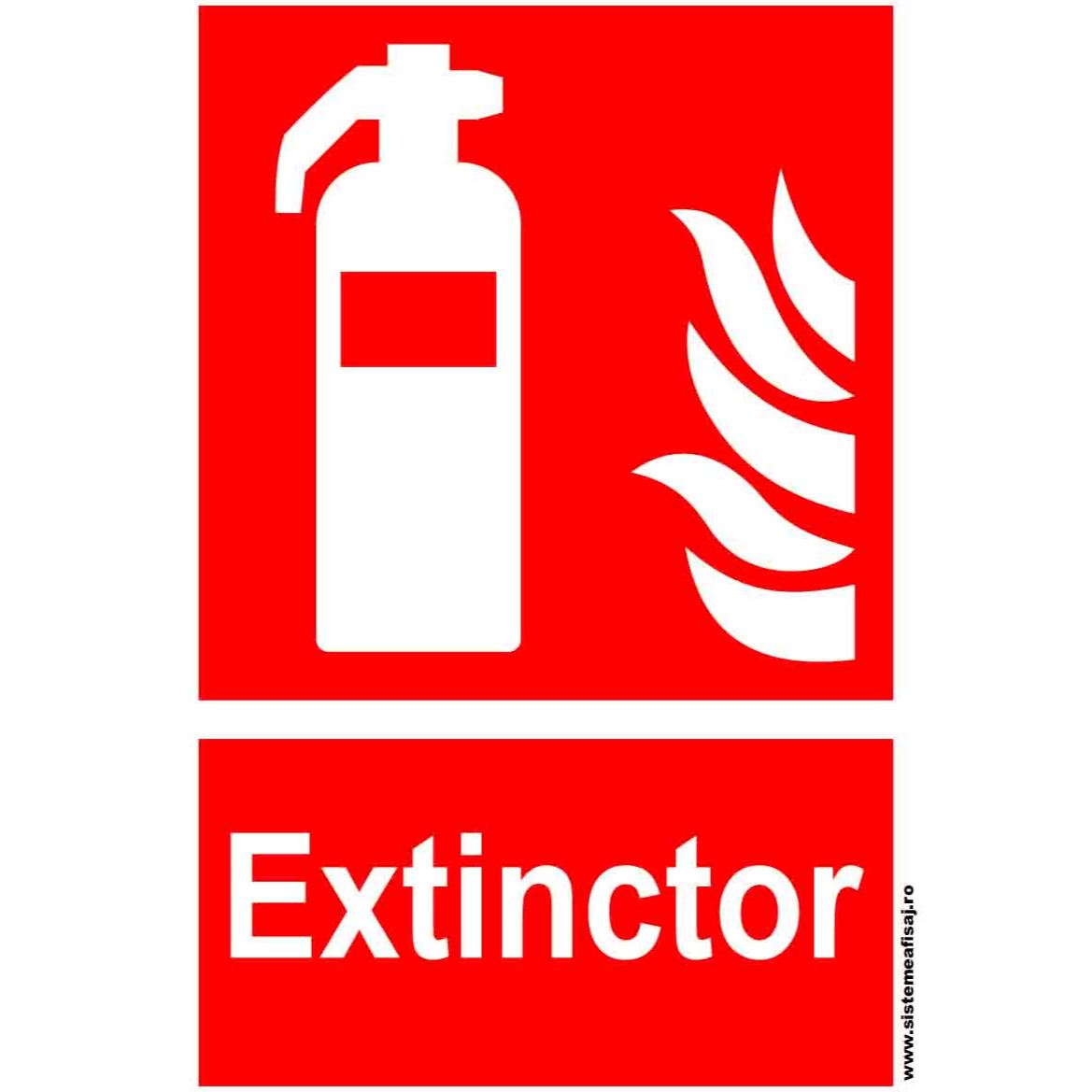 Semn Indicator Extinctor – PrintCenter.ro Shop