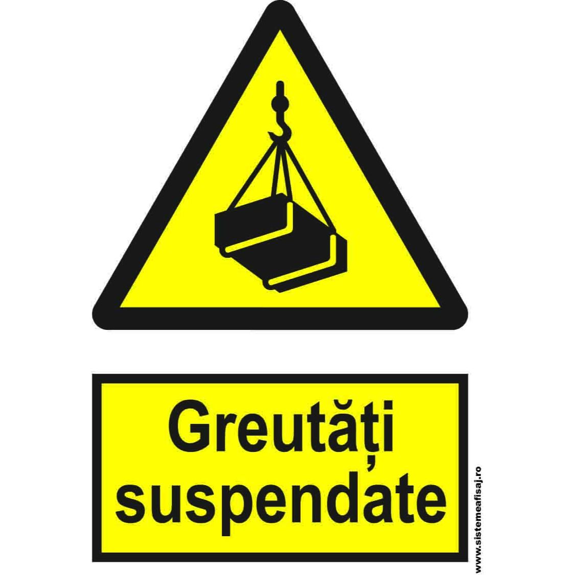 Semn Indicator Greutati Suspendate – PrintCenter.ro Shop